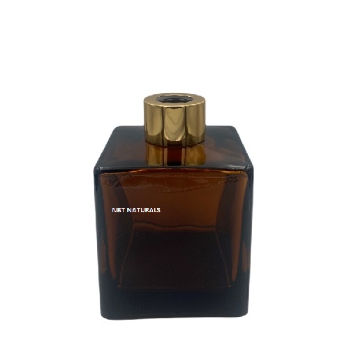 NBT Naturals-Refill Glass Diffuser Jar-Square- Amber + Cap- 200ml – NBT ...
